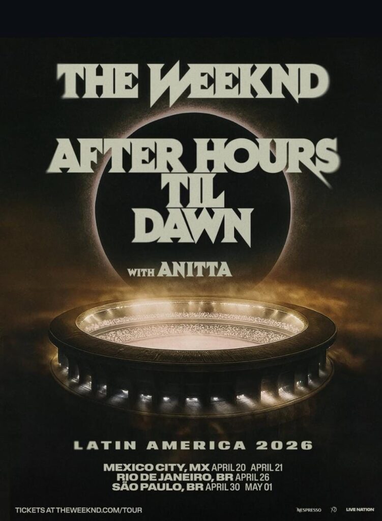 THE WEEKND CONFIRMA SU GIRA MUNDIAL 2026 Y REVELA LAS FECHAS OFICIALES ...